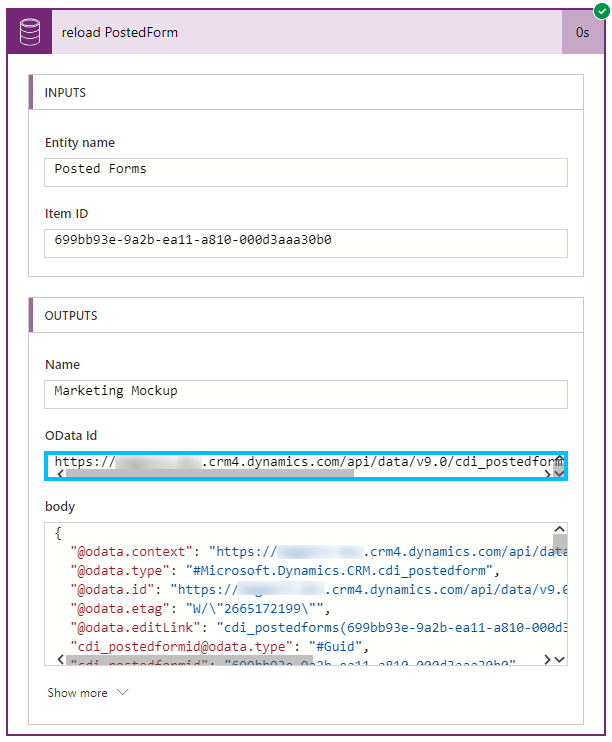 Get CRM URL In Power Automate